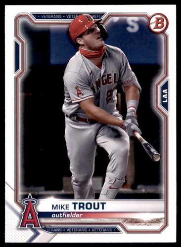 Mike Trout 2021 Bowman Card MVP #17 Los Angeles Angels | eBay