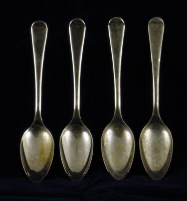 Tipped Sheffield England EPNS Silver Spoons 4 pc. | eBay