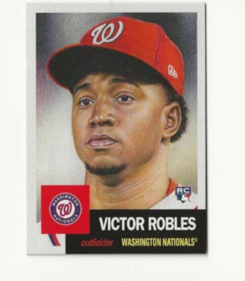 2018 VICTOR ROBLES TOPPS LIVING 1953 STYLE ROOKIE CARD #80 NATIONALS | eBay