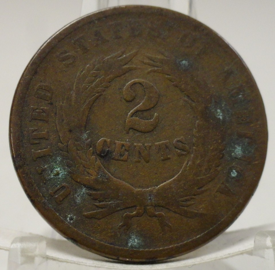 1865 United States two cent piece #71171-001 | eBay