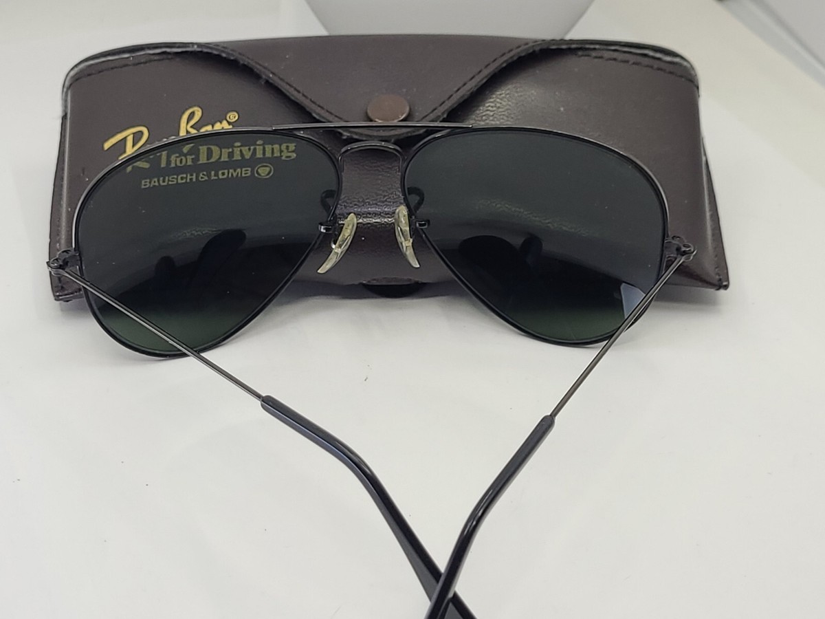 Vintage Ray Ban Black Driving Sunglasses 58□14 L2823 WRAS Vintage Ray Ban Black Driving Sunglasses 58□14 L2823 WRAS