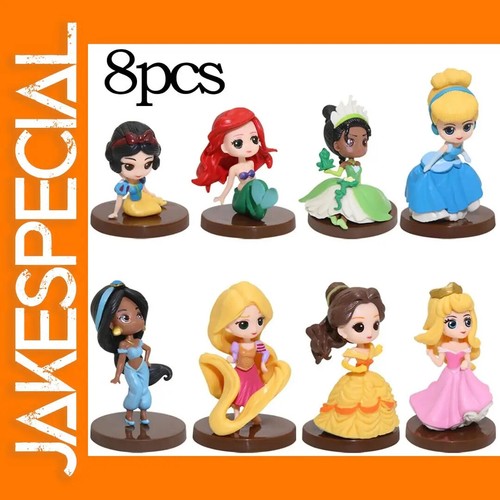8pcs Disney Princess Action Figures Set | eBay