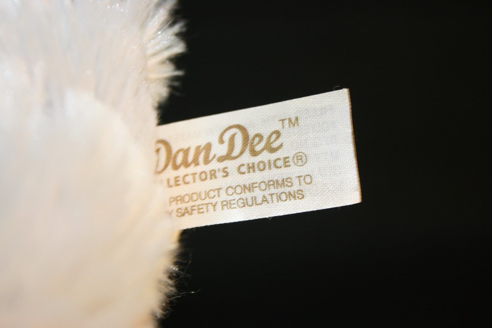 Plush Dandee Bunny Rabbit Gray Pink Silky Soft stuffed animal 6" Lovey ...