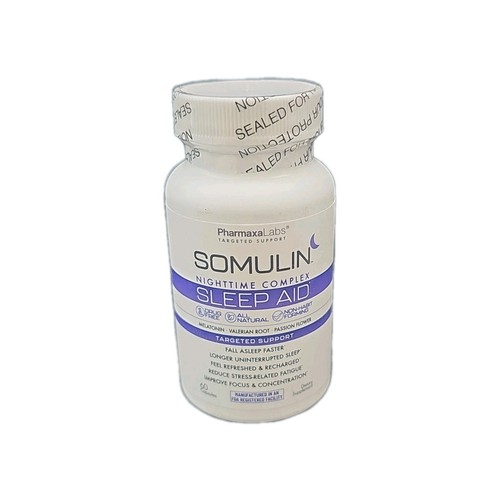 Somulin Natural Sleep Aid | Promotes Restful Sleep & Relaxation 60 ...