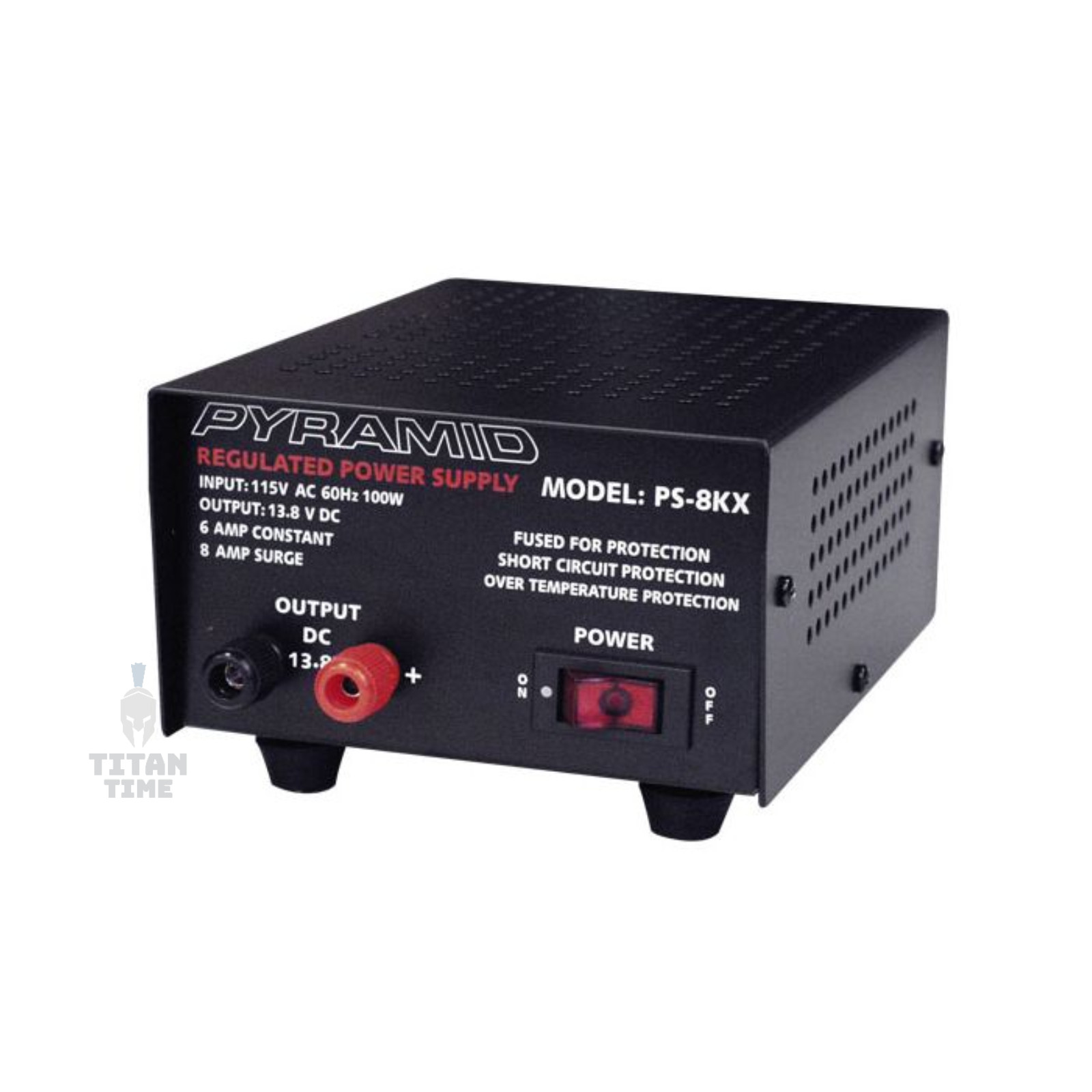 Pyramid PS8 AC to DC 8 Amp 12V Fully Regulated Low Ripple Power Supply ...