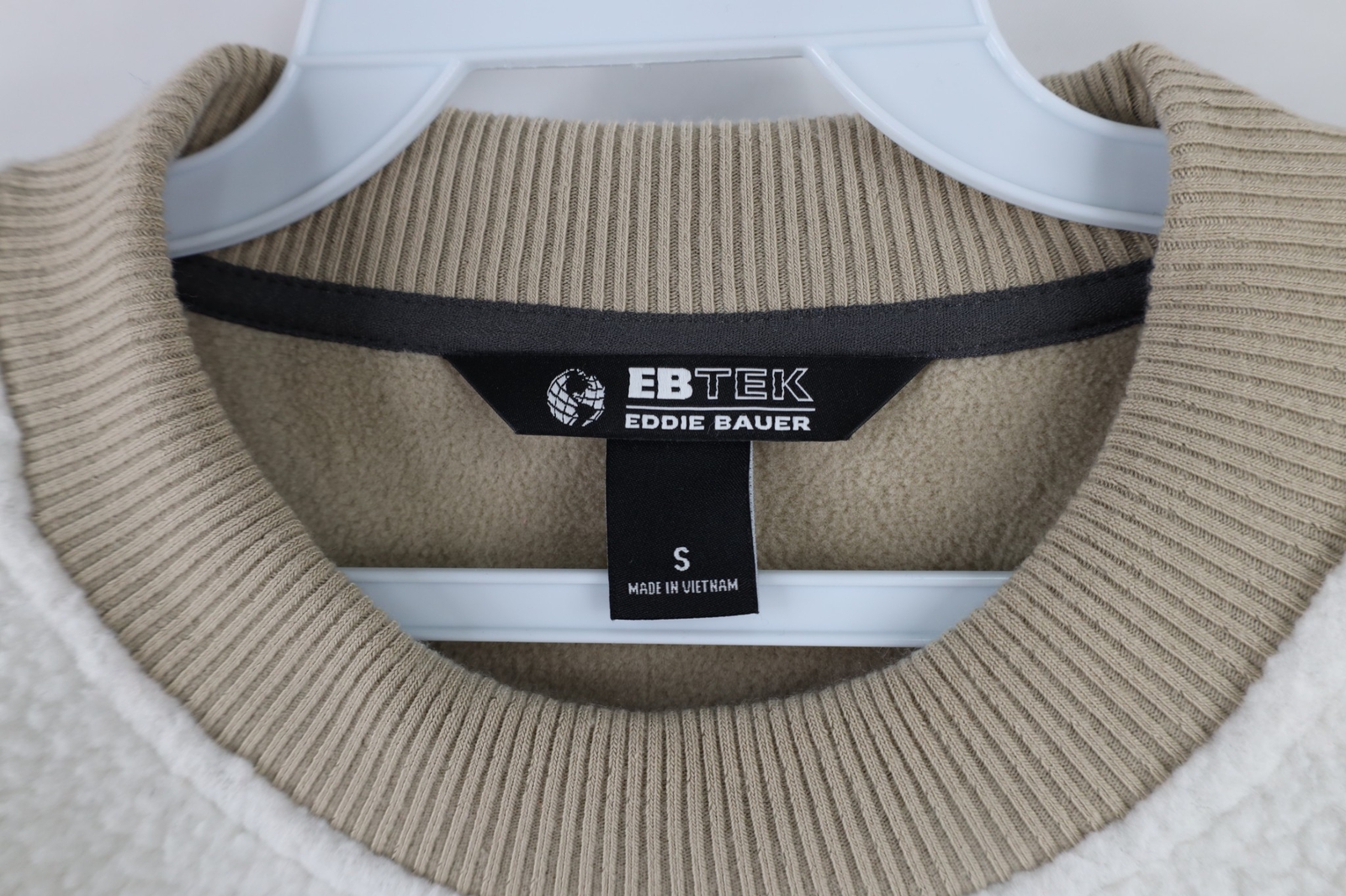 Vintage Eddie Bauer EbTek Mens S Spell Out Box Logo D… - Gem