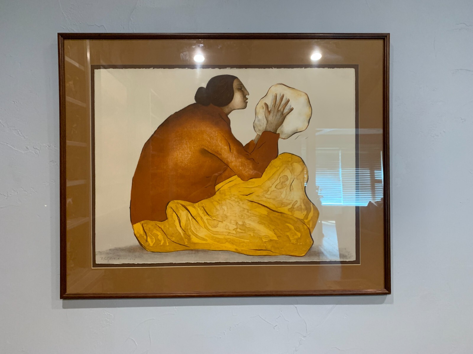 BEAUTIFUL LARGE R.C. GORMAN SIGNED FRAMED NUMBERED PICTURE WITH FREE ...