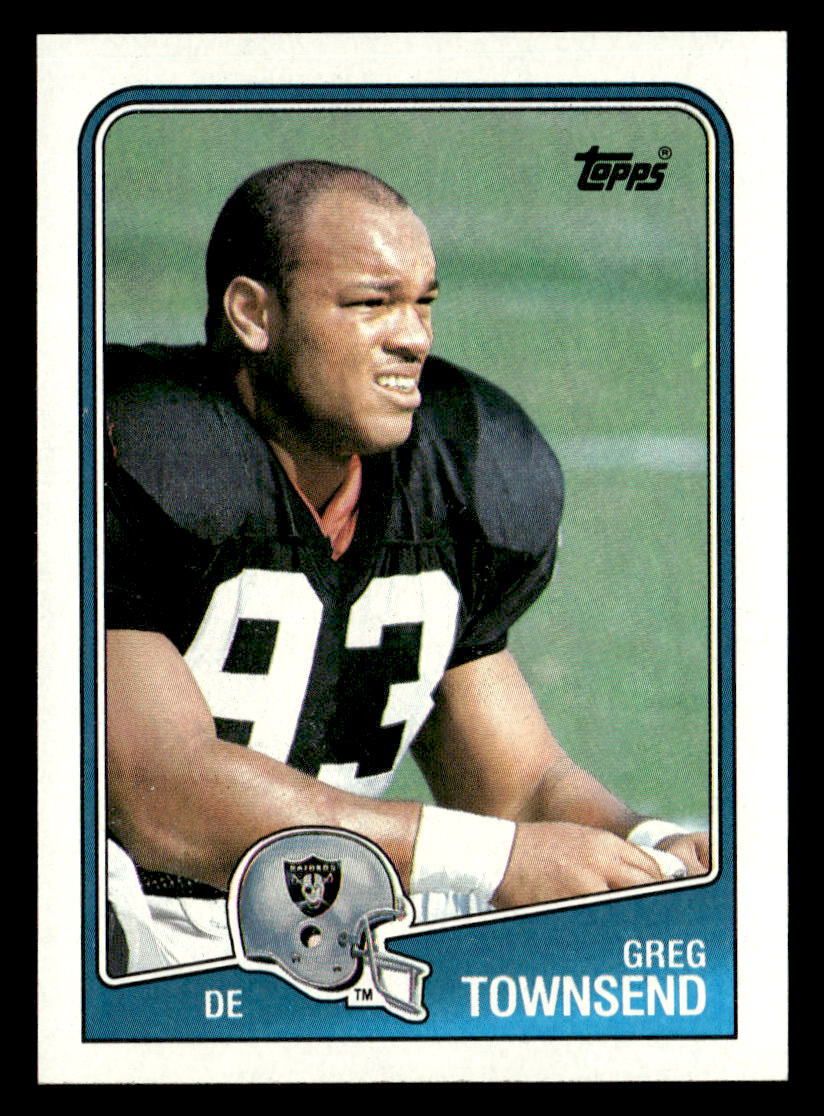 Greg Townsend 1988 Topps Card #338 Los Angeles Raiders | eBay