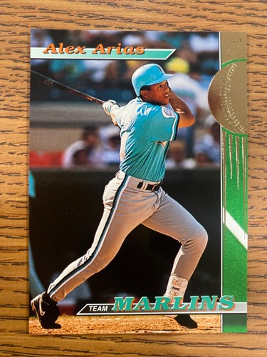 1993 Stadium Club Florida Marlins Alex Arias #4 Florida Marlins ...