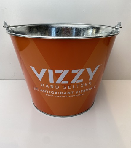 Vizzy Hard Seltzer Logo 5qt Galvanized Metal Beer Bucket Tub - BRAND ...