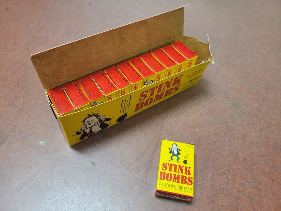 1 CASE of 36 Stink Bombs Funny Prank Joke Gag Gift Rotten Egg Nasty ...