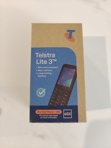 Telstra Lite 3 4GX VoLTE Blue Tick Rural FM Radio BIG BUTTON keypad ...