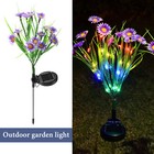 Solar Garden Lights LED Flower Stake Lamp Outdoor Yard Waterproof Patio ...