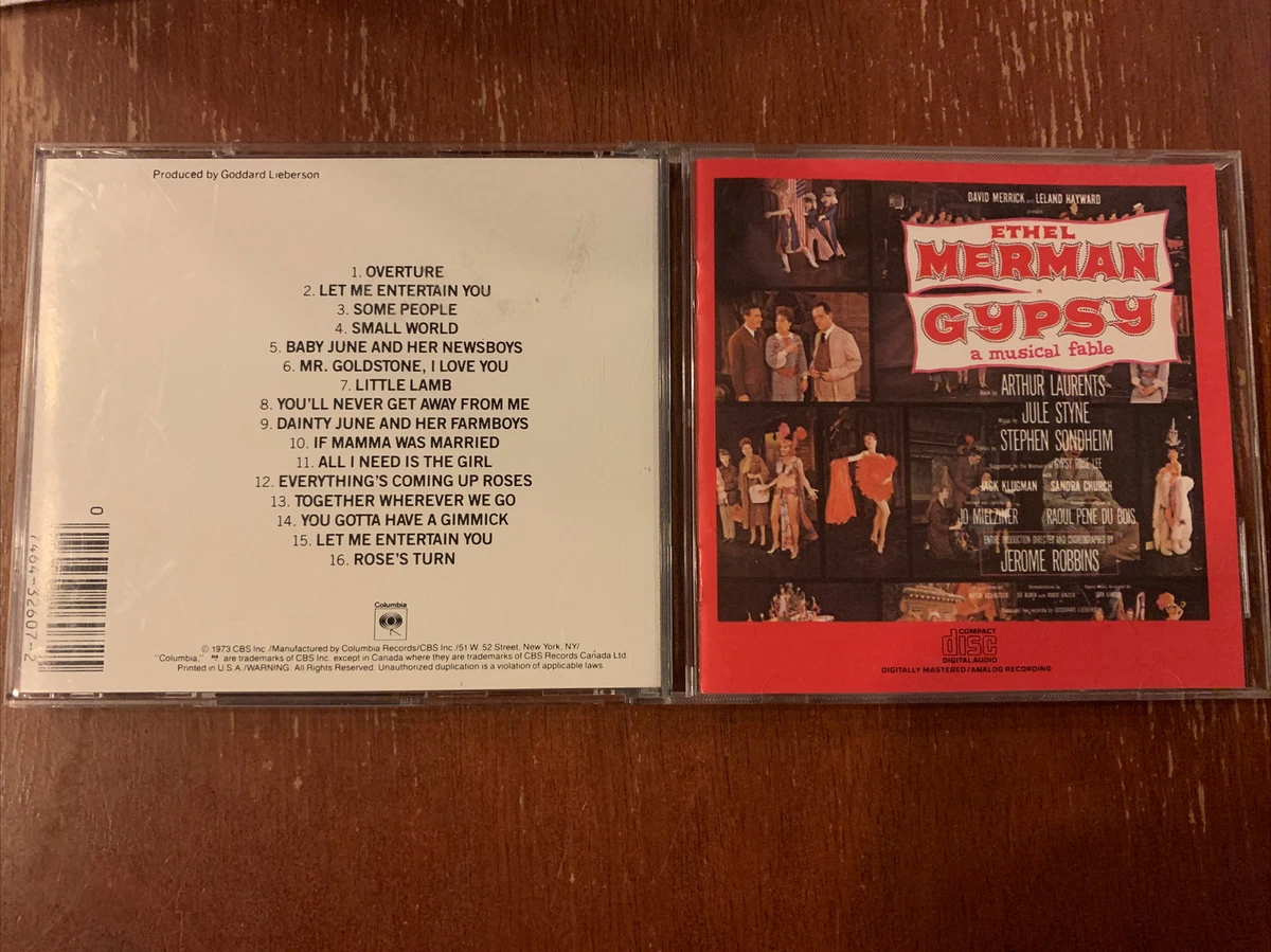 Ethel Merman Gypsy Album Cover