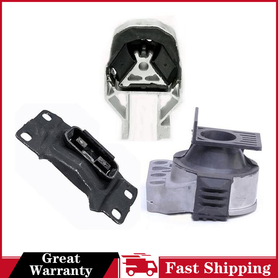 Engine Motor Transmission Torque Mount Kit Set Fits Ford Transit ...