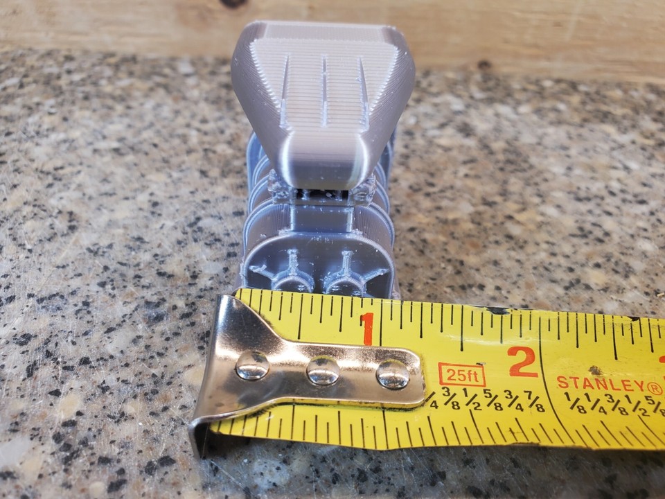 Supercharger Blower V8 Rc Car model engine 3D printed 1:10 scale Silver ...