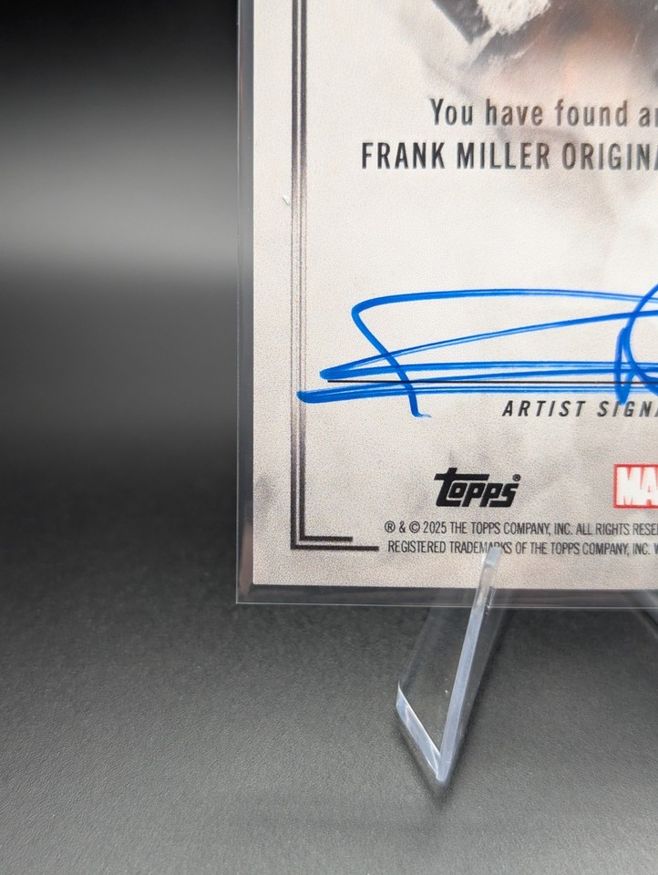Topps Chrome Marvel Studios Frank Miller Elektra Sketch Card 1/1 Auto ...