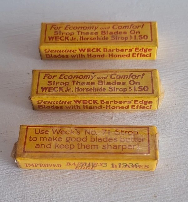 Vintage Edward Weck & Co Sextoblade Single Edge Safety Razor Blades New ...