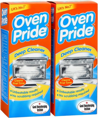 2 X OVEN PRIDE COMPLETE OVEN DEEP CLEANER 500ML INCLUDES BAG CLEANING ...