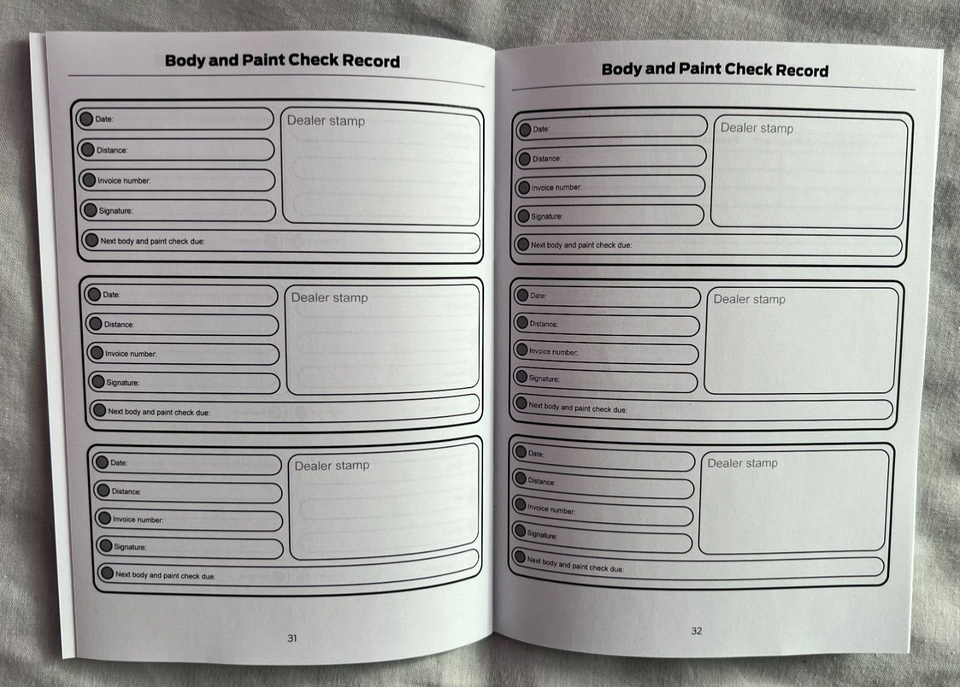 FORD SERVICE BOOK NEW ALL MODELS FIESTA FOCUS MONDEO B-C-S MAX KUGA ...