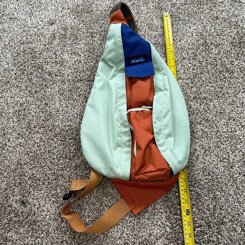 KAVU Original Rope Sling Bag Polyester Crossbody Backpack Color Block ...