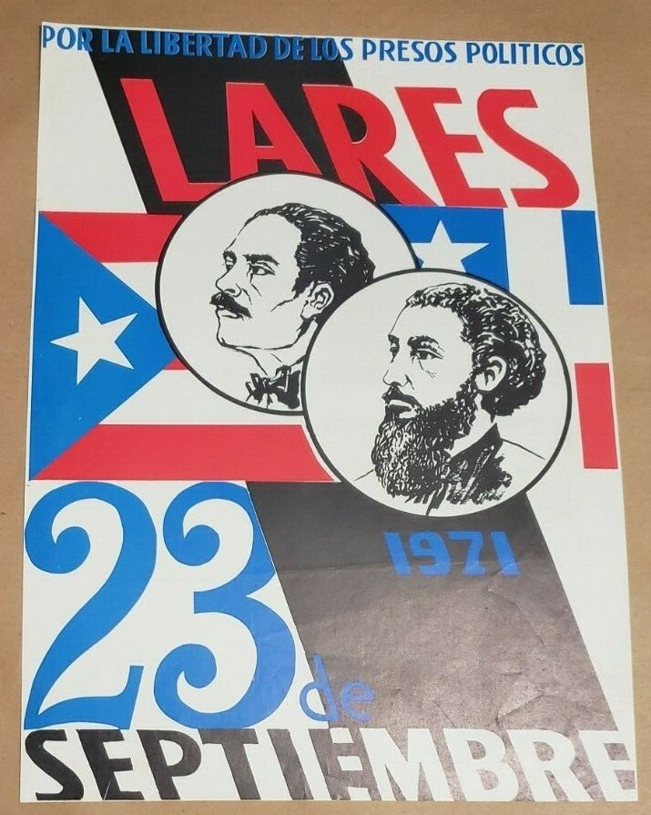 PUERTO RICO CARTEL LITOGRAFICO POR LA LIBERTAD DE LOS PRESOS POLÍTICOS ...