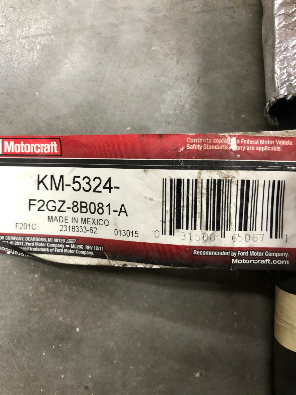 MOTORCRAFT KM-5324 RADIATOR COOLANT HOSE FOR 2015 FORD EDGE 2.0L L4 ...