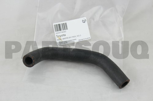 1626774030 Genuine Toyota HOSE, WATER BY-PASS, NO.3 16267-74030 | eBay