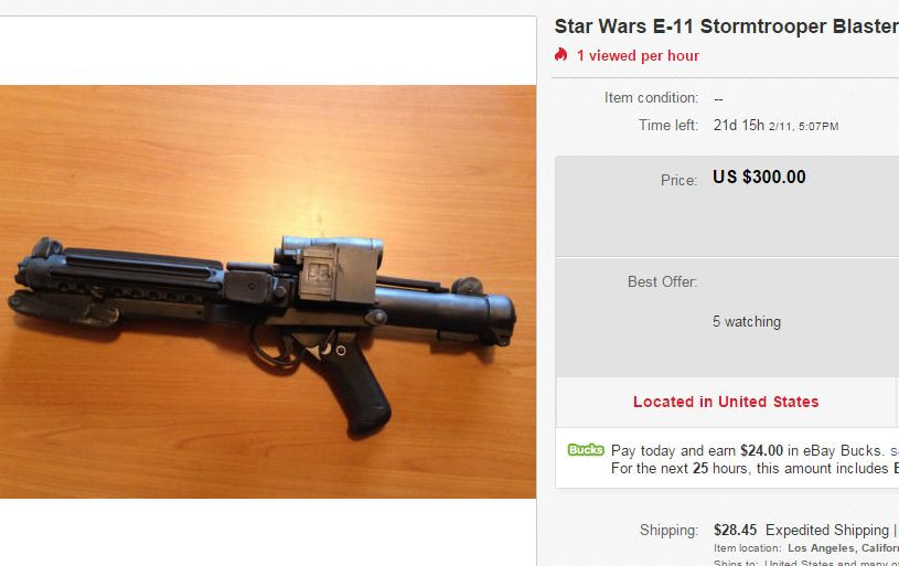 Star Wars Stormtrooper E-11 Blaster Prop The Mandalorian Nice Blaster ...