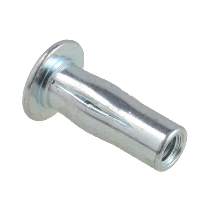 Qty 20 Zinc Flange Head M8 (8mm) PLUS Nut 0.5 ~ 7.1mm Grip Pre-bulbed ...