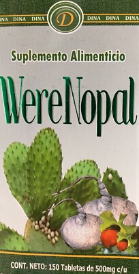 Wereke Huereque Y Nopal 150 Tabletas | eBay