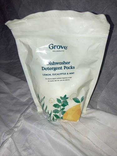 Grove Co. Total Clean Dishwasher Detergent Packs - Lemon & Eucalyptus ...