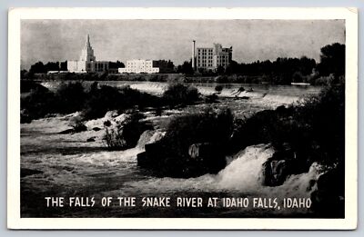 Idaho Falls, ID Postcard- THE FALLS OF THE SNAKE RIVER AT IDAHO FALLS ...