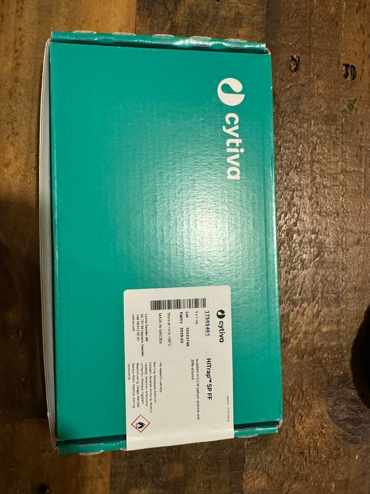 Cytiva HiTrap SP FF Chromatography Column 1x5mL NEW | eBay