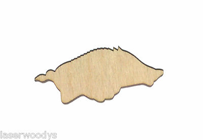 Razorback Hog Unfinished Wood Shape Cut Out RH4651 Crafts Lindahl ...