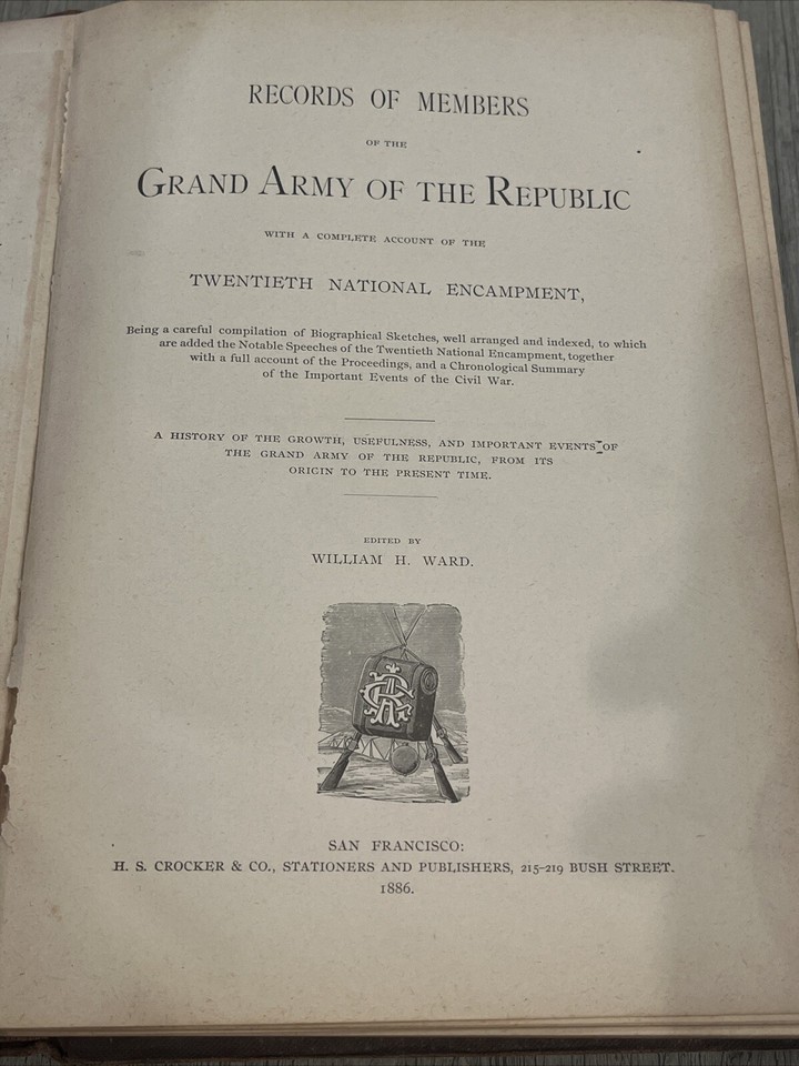 Records of Members of the Grand Army of the Republic with a Complete ...
