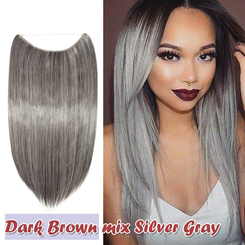 100% Natural As Human Thick Invisible Wire Softs Secret Wire In Hair ...