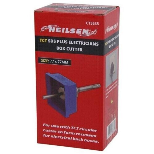 TCT SDS Plus Electrician Box Cutter 4 single Double Socket Back Box ...
