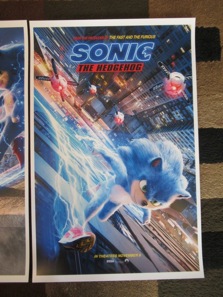 Sonic the Hedgehog 11" x 17" Collector's Movie Posters ( Set of 3 ) | eBay