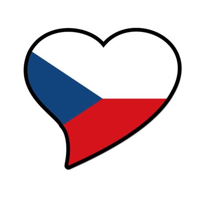 Czech Republic Flag Heart car window bumper sticker decal 5" x 3" | eBay