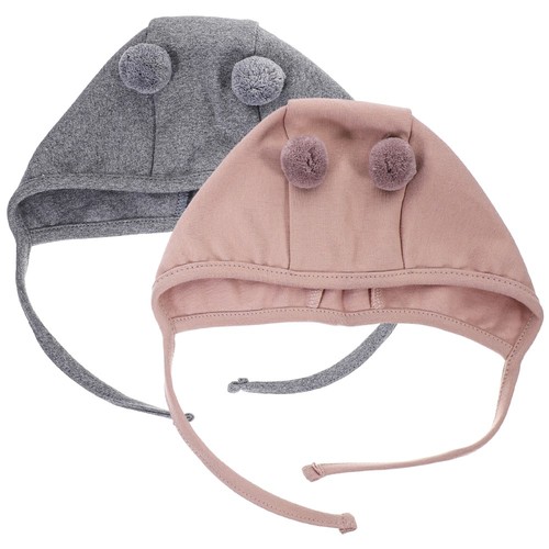2 Pcs Baby Strap Hat Newborn Headwear Hats Girl Infant Cotton Cap | eBay