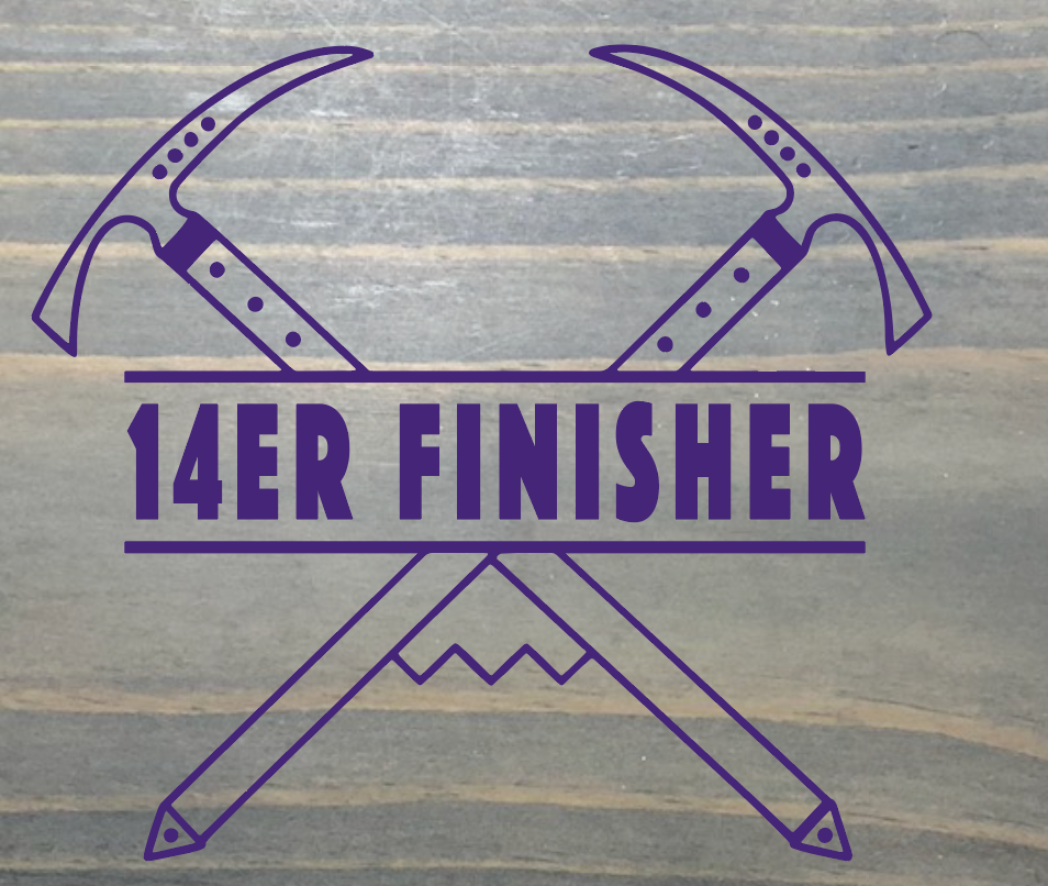 14er Finisher Sticker 5.5" Decal Colorado 14ers Fourteeners Climbing ...