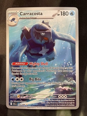 Carracosta Illustration Rare SV: Black Bolt 107/086 Pokemon Card Water ...