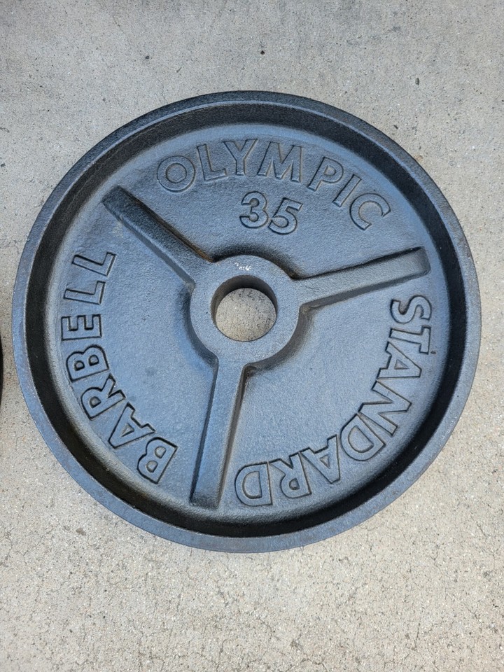 Unbranded Ivanko Barbell DEEP DISH 35 lb Weights Olympic Size Weight ...