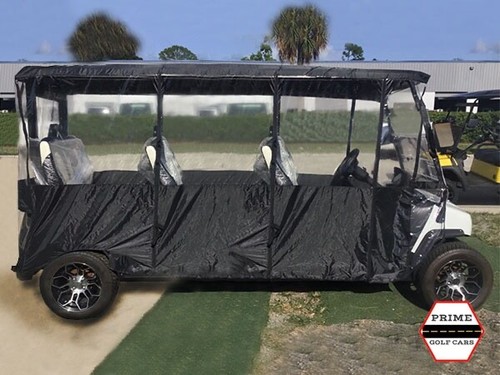 BLACK 6 PASSENGER ENCLOSURE EVOLUTION D5 MAVERICK RANGER SEAT GOLF CART ...