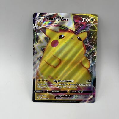 Carta Pokemon PIKACHU VMAX (IT) | 044-185 Voltaggio Sfolgorante | eBay