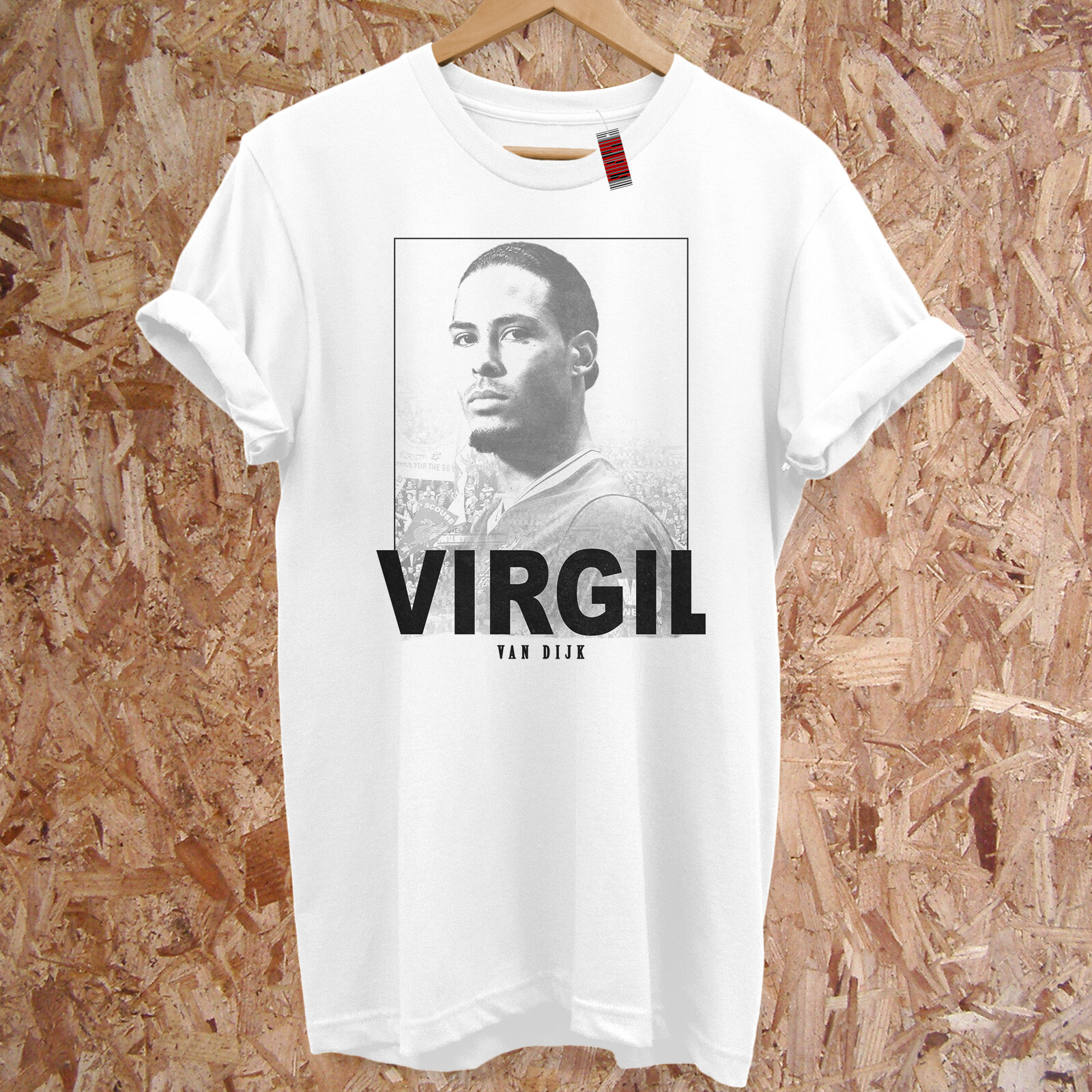 Virgil Portrait T-Shirt VVD Made In Liverpool Van Dijk Champions Madrid ...