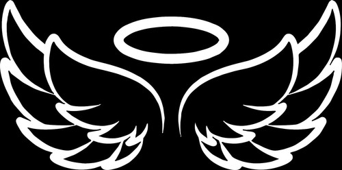 Angel wings Heavenly Guardian Angel Wings Vinyl Decal Memorial car ...