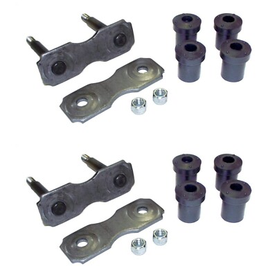 Crown Automotive Front Leaf Spring Shackles Kit w/ Bushings for Jeep ...