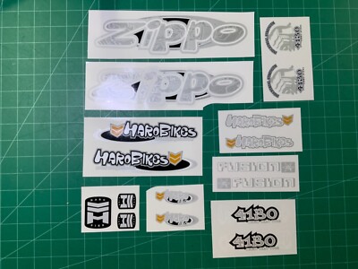 Haro zippo metallic silver bmx sticker decals | eBay